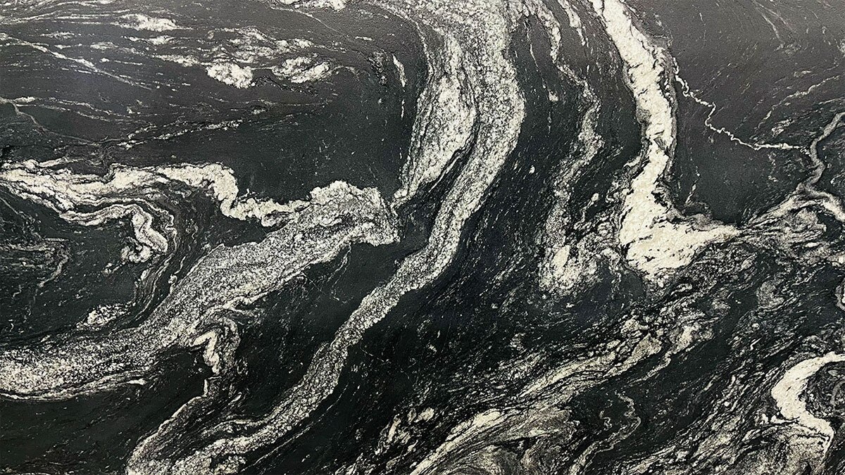 Black Stratus Granite Countertops & Stratus Marble at Hilltop Surfaces