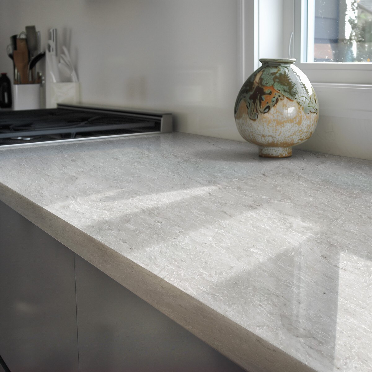 Gaia Mist Quartz Engineered Surface Slabs Mars Quartz
