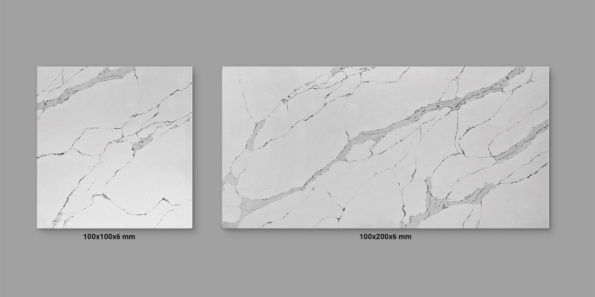 Statuario Venato Quartz Sample